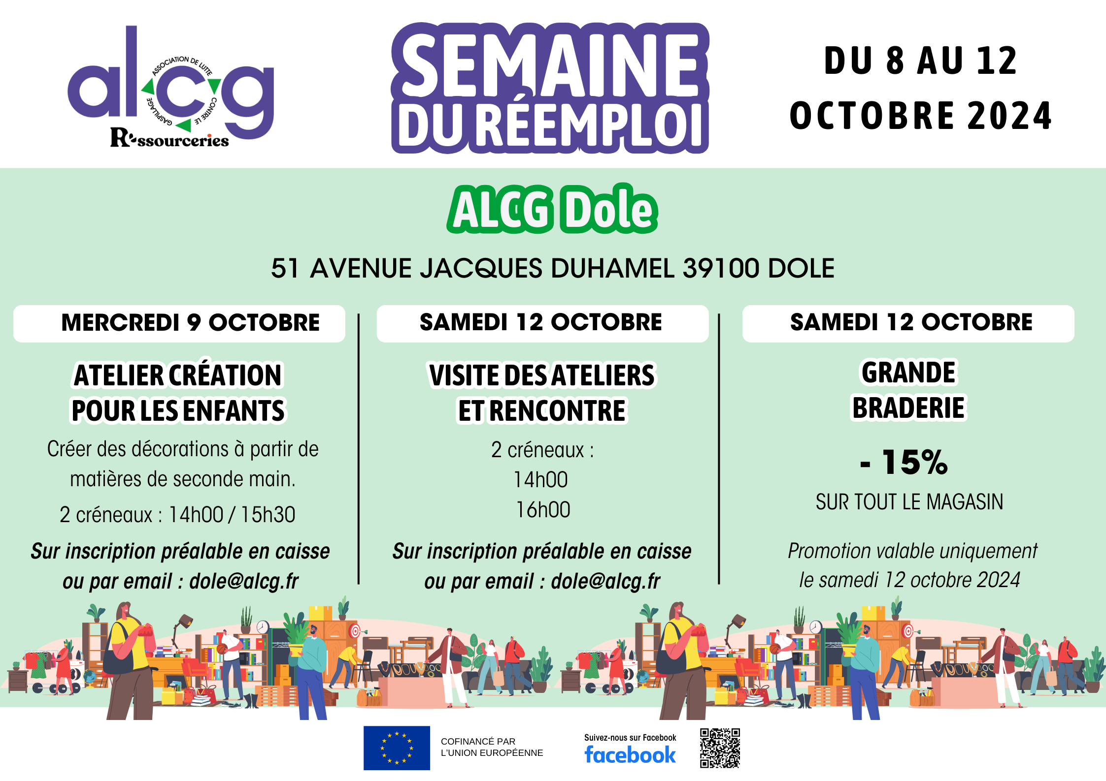 Semaine du Réemploi ALCG DOLE- Sortir a dole