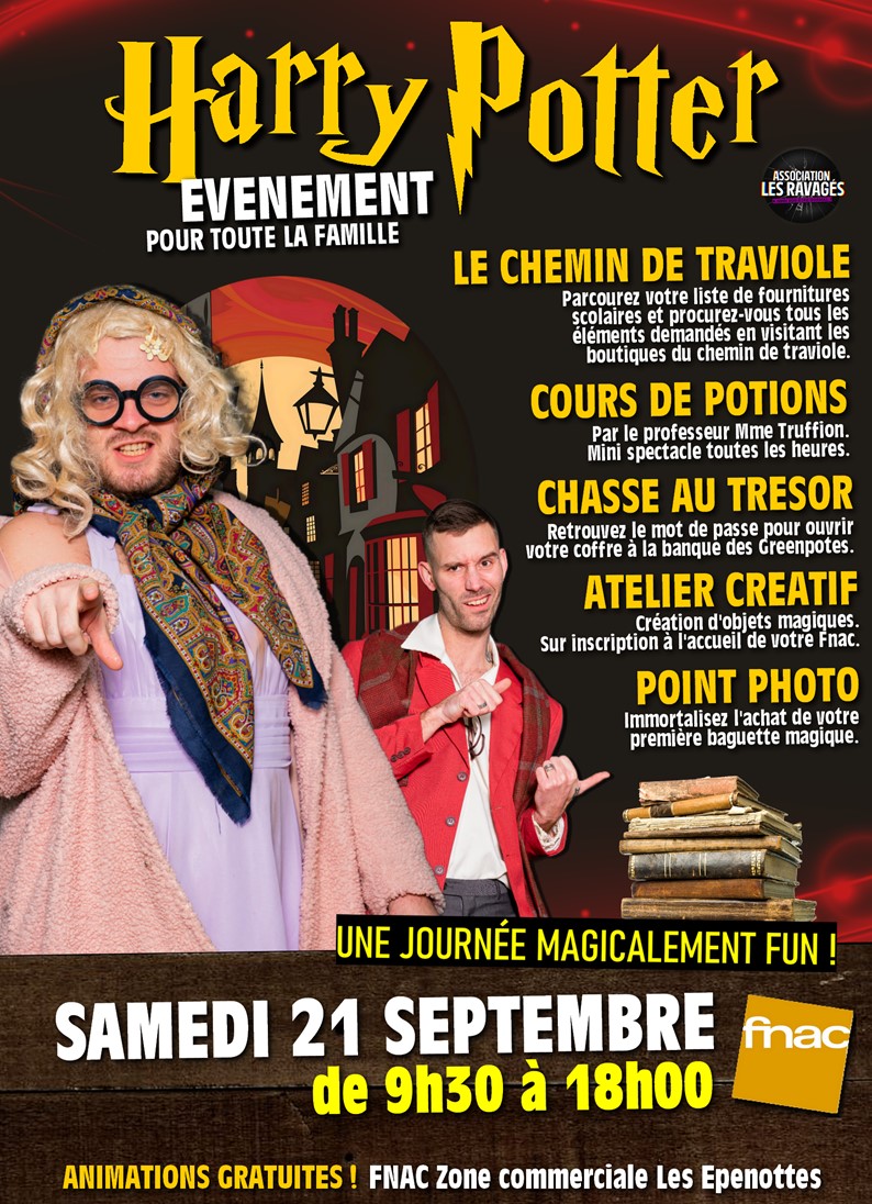 Événement Harry Potter à la Fnac- Sortir a dole